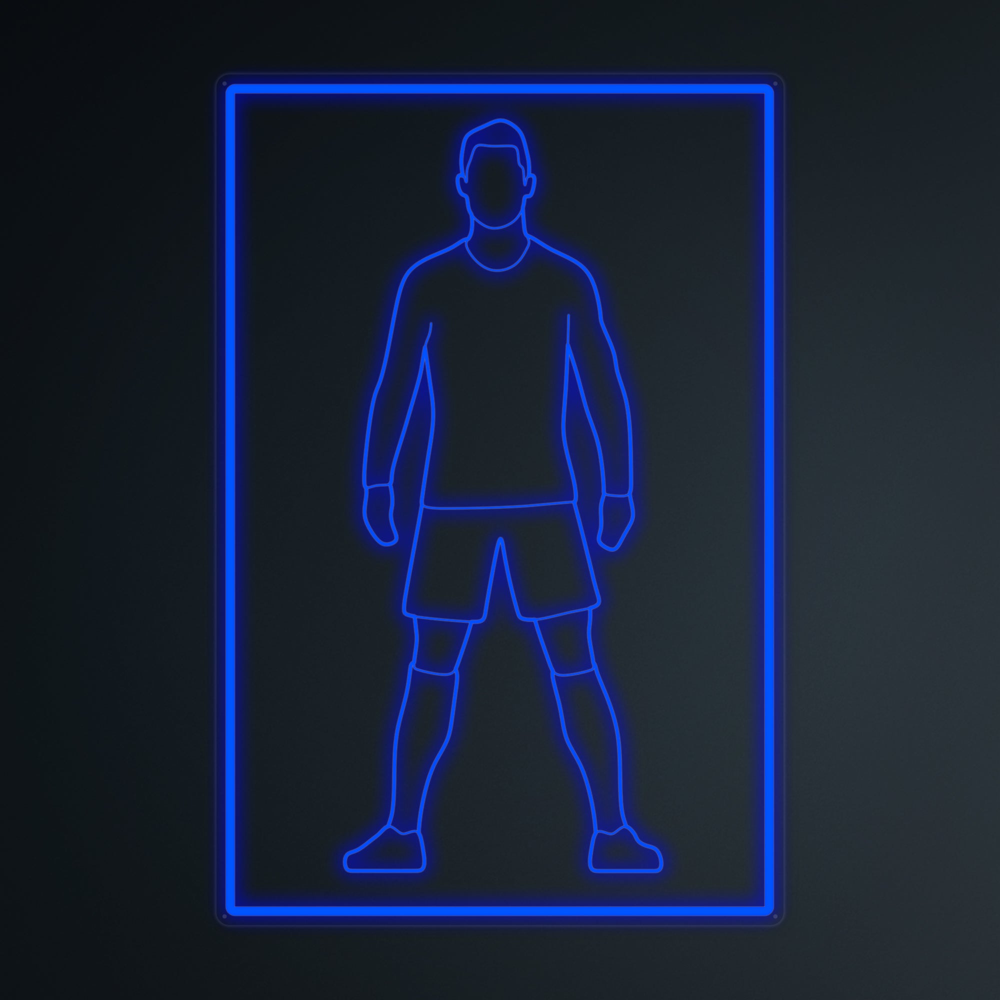 "Sports Football Soccer Player 7" Mini letrero de neón – CARTELNEON